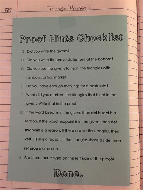 Misscalcul8 Geometry Unit 5 Congruent Triangles Interactive Notebook