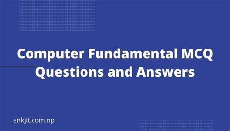 Computer Fundamental MCQ Questions And Answers Lok Sewa Aayog Computer Operator