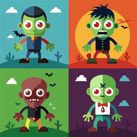 Cute Undead Character Vectors And Illustrations For Free Download Freepik