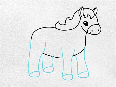Easy Cute Horse Drawing