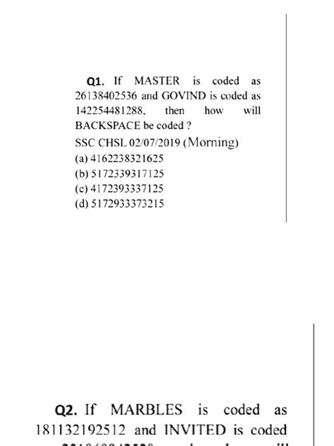 Coding Decoding Copy Pdf