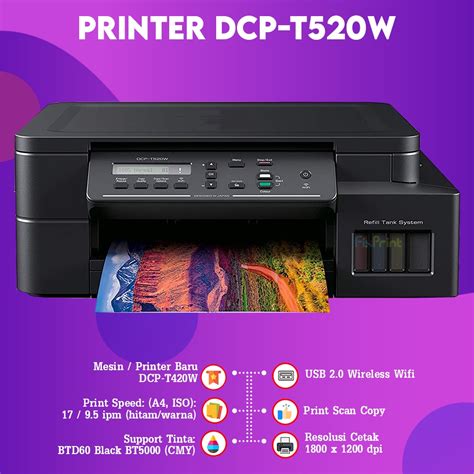 Jual Fixprint Printer Brother Ink Tank Dcp T W Print Scan Copy Wifi Multifungsi Dcp T W