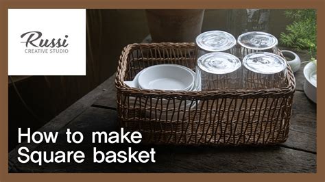 라탄 사각 수납소품 바구니 만들기 라탄공예 스튜디오러시124rattan Craft Make Rattan Square Basketwickercraftcane