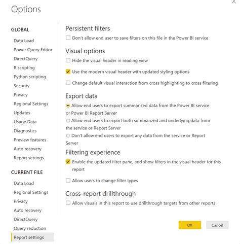 Power BI Disable Filter Panel EugeneChiang