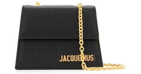 Jacquemus Mini Chain Cross Body Bag In Black Lyst