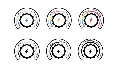 Premium Vector Charging Indicator Icons Circular Charging Indicator
