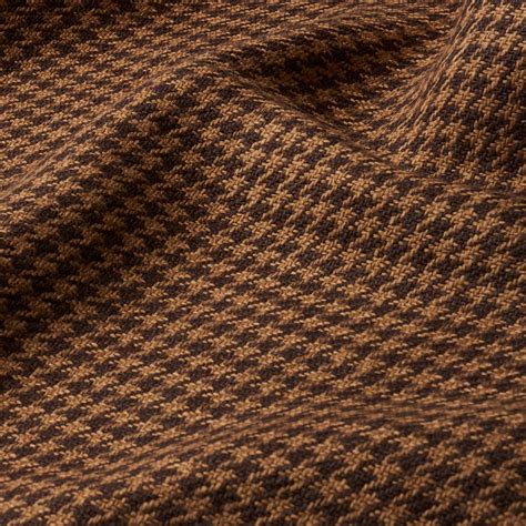 Schumacher Classic Houndstooth Check Linen Fabric 10 Yards Brown Etsy