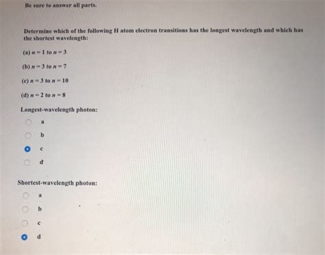 Solved Be Sure To Answer All Parts Determine Which Of The