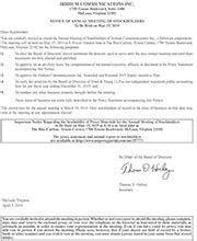 Iridium Satellite Communications Proxy Statements