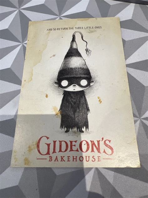 Gideons Bakehouse Menu Postcard October 2025 The Three Little Ones