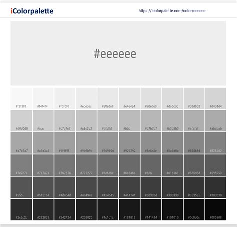 Super Silver Color Eeeeee Information Hsl Rgb Pantone