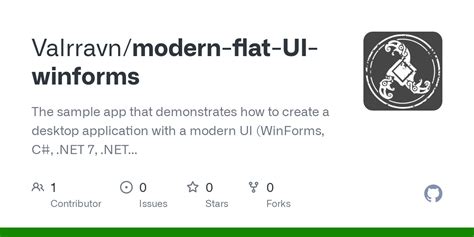 Github Valrravn Modern Flat Ui Winforms The Sample App That Demonstrates How To Create A