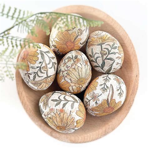 Decoupage Easter Eggs Live Laugh Rowe