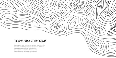 Topographic Map Grid Relief Contour Of Terrain 22032928 Vector Art At