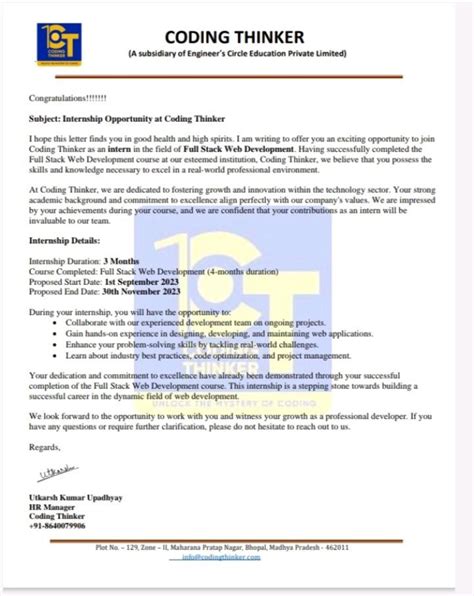 Prashant Parihar On Linkedin Fullstack Internship Codingthinker