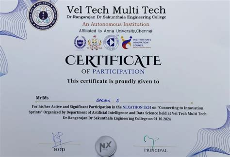 Sachin S On Linkedin Nexathon2k24 Innovation Artificialintelligence