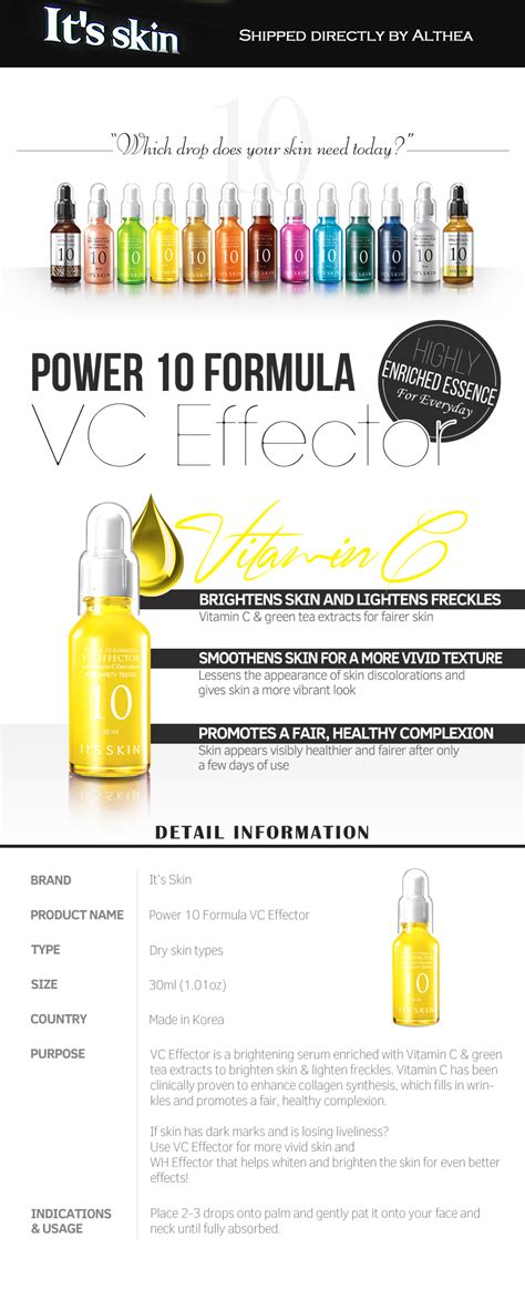 Buy It's Skin Power 10 Formula VC Effector (30ml) at Althea Philippines