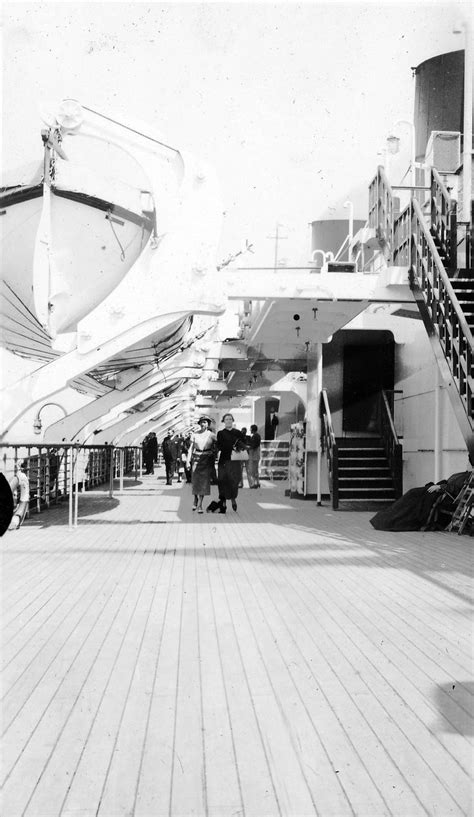 The Maiden Voyage Of Rms Queen Mary May To June 1936 Photos And