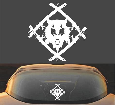 Xavier Wulf Hollow Squad Decal Die Cut Vinyl Sticker For Car Window