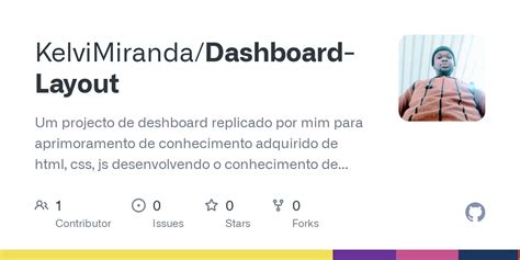 Github Kelvimiranda Dashboard Layout Um Projecto De Deshboard Replicado Por Mim Para