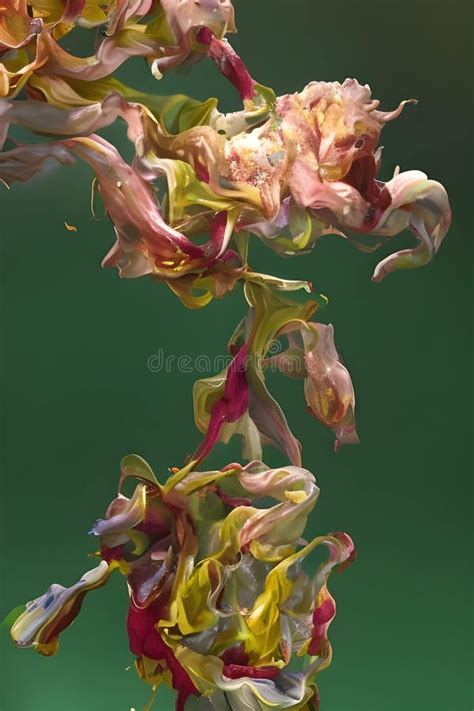 Vibrant And Energetic The Abstract Colorful Splash Water Wallpaper Design Stock Illustration