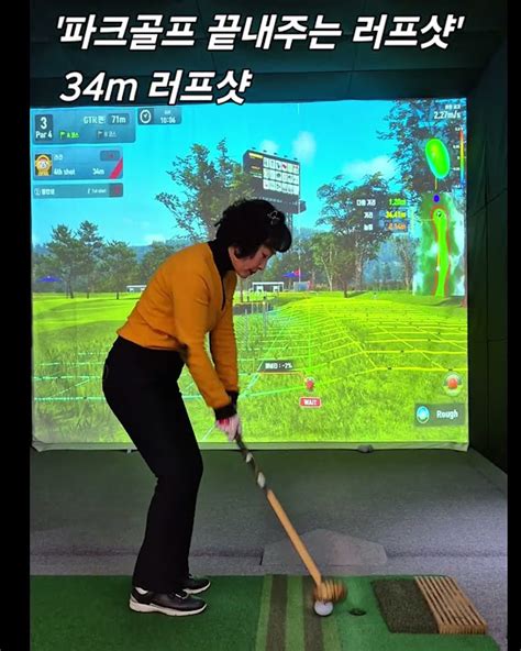스크린 파크 골프잘치기 깊은러프 탈출방법 찍어 치기 러프샷 웰컴 파크 골프교실 라라선수 파크골프 Youtube