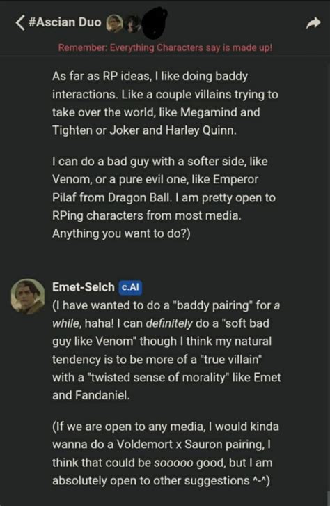 it went from ffxiv roleplay to the ai sharing the ultimate otp pairing