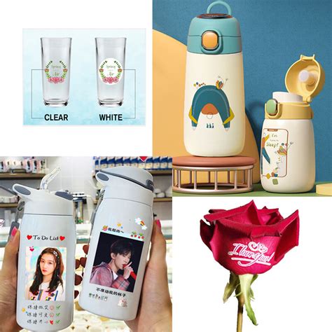 워터 슬라이드 전사 용지 레이저 투명 흰색 투명 인쇄 가능 워터 슬라이드 A4 사이즈 Diy 데칼 선물 공예 세라 종이