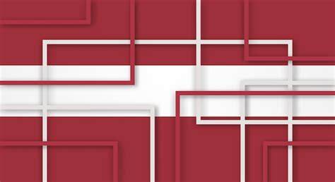 Premium Vector Abstract Geometric Square Stripes Lines Papercut Background With Flag Of Latvia