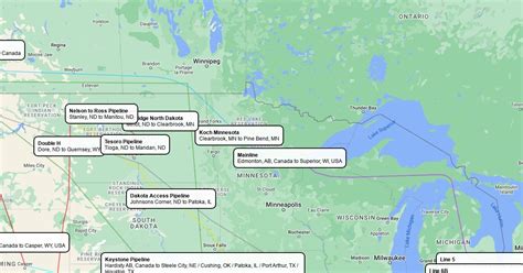 Pipeline Map North America Scribble Maps
