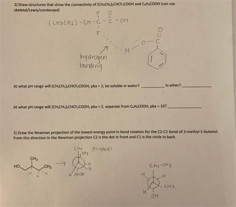 Solved Draw Structures That Show The Connectivity Of Chegg Com