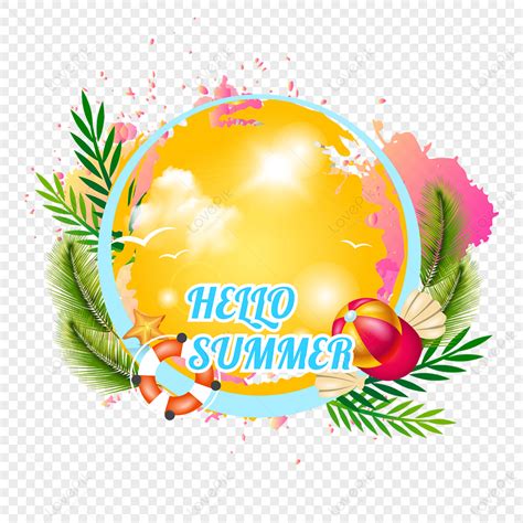Summer Sun Beach Avatar Bordersunshine Beachborder Texturetropical Png Free Download And