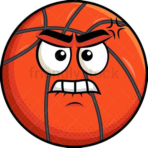 Vector Illustration Mad Emoticon Eps Clipart