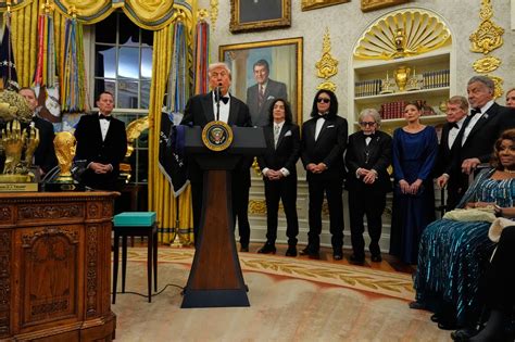 Trump Awards Medals To The Kennedy Center Honorees In An Oval Office