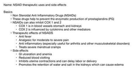 Nsaids Flashcards Quizlet