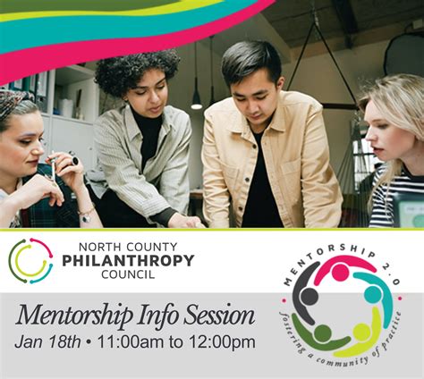 Mentorship Program Info Session North County Philanthropy Council