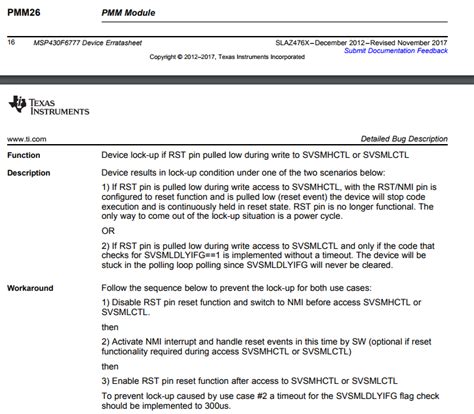 MSP430F6777 CPU Not Wake Up When Reset Goes High MSP Low Power Microcontroller Forum MSP