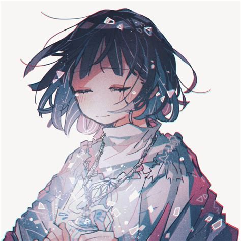 Safebooru 1girl Black Hair Blush Bob Cut Cha Ipride Character