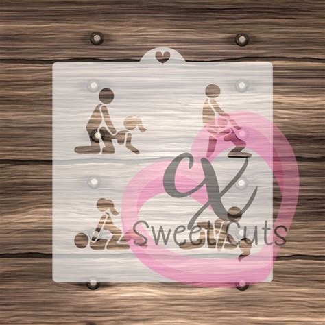 Sex Stencil Baking Etsy