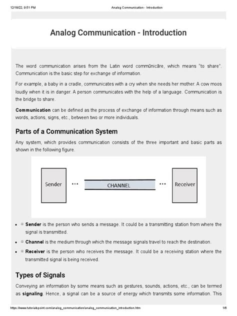 Analog Communication Introduction Pdf