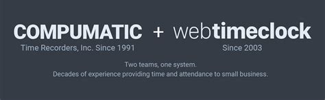 Compumatic Time Recorders Webtimeclock Cloud Software