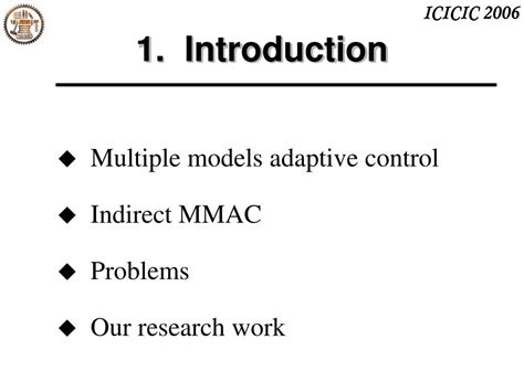 ppt multiple models adaptive decoupling controller using dimension by dimension technology