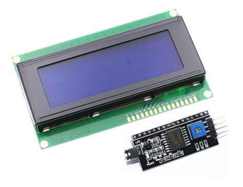 Display Lcd 20x4 2004 Com Back Azul Modulo I2c Pic Arduino