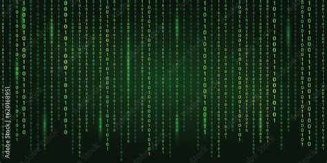 Abstract Futuristic Cyberspace Binary Code Matrix Background Vector Stock Vector Adobe Stock