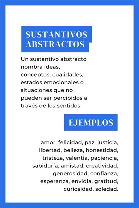 Sustantivos Abstractos