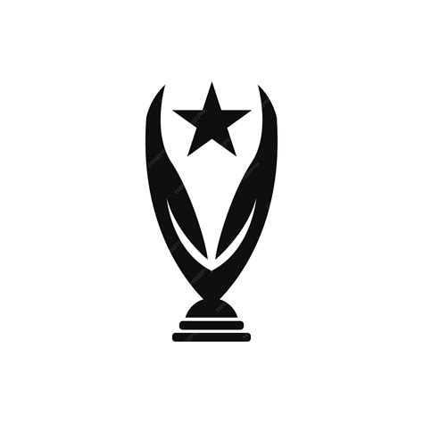 트로피 아이콘 프리미엄 벡터