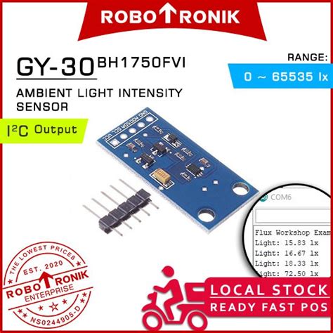 GY BH FVI Ambient Light Intensity Sensor Module Arduino Raspberry Pi Deteksi