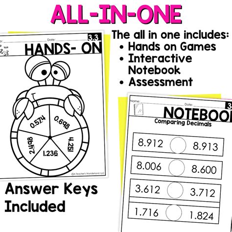 Comparing Decimals Worksheets 5th Grade Free Worksheets For Comparing