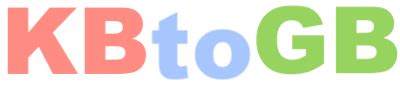 KB To GB Convert Kilobytes To Gigabytes