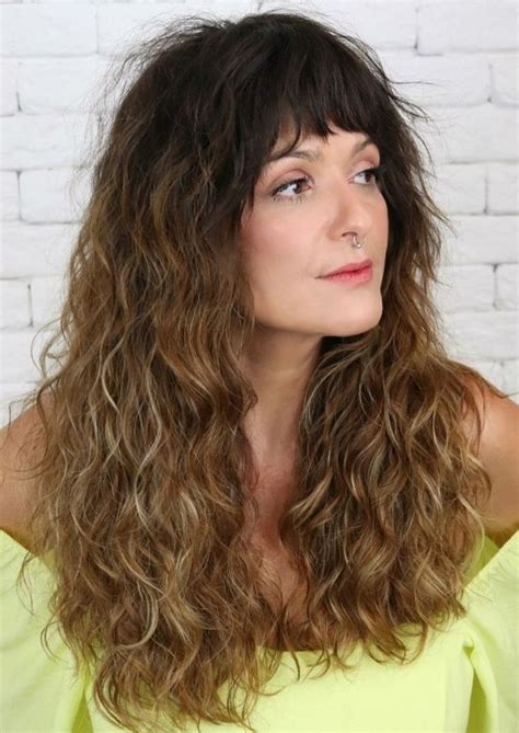 30 Ways To Sport Wavy Hair With Bangs In A Stunning Way Hairstyles